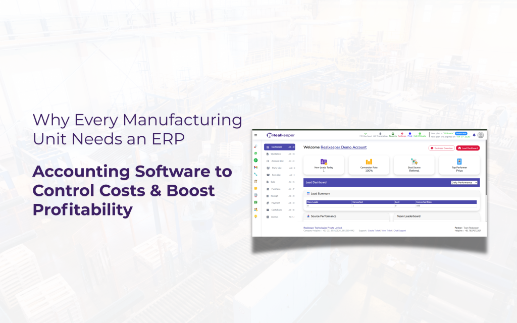 Why Every Manufacturing Unit Needs an ERP Accounting Software to ...